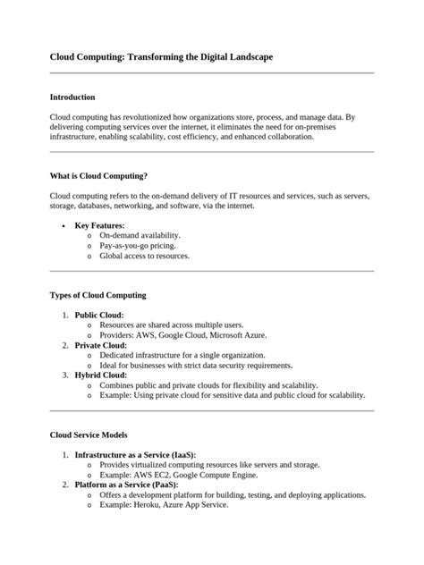 Cloud Computing Pdf Cloud Computing Software As A Service