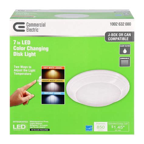 Commercial Electric White Recessed Led Trim Inch