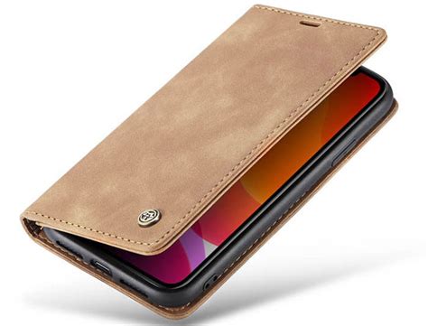 Caseme Iphone Wallet Kickstand Magnetic Flip Case Brown