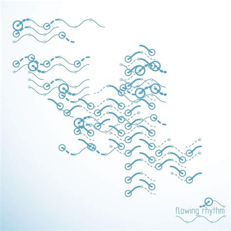 Premium Vector Flowing Rhythm Abstract Wave Lines Vector Background For Use In Graphic And