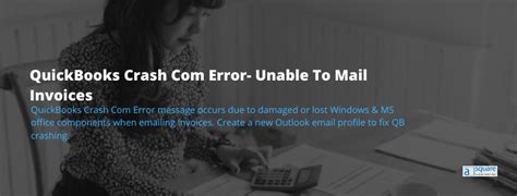 quickbooks crash com error unable to mail invoices