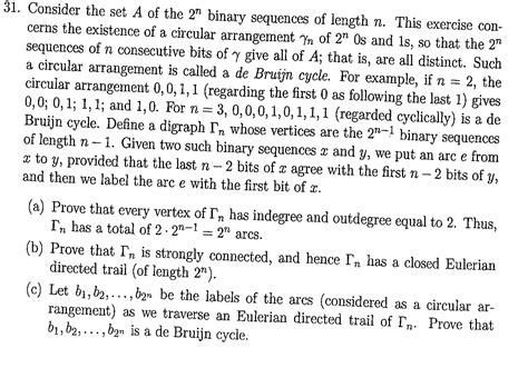 Combinatorics Problem About The Existence Of A De Bruijn Cycle Mathematics Stack Exchange