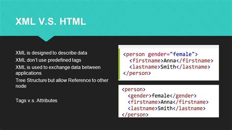 Querying Large XML Data Hsuan Heng Wu Shawn Ju XML V S HTML XML Is Designed To Describe Data