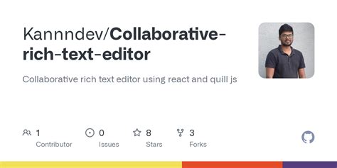 github kannndev collaborative rich text editor collaborative rich