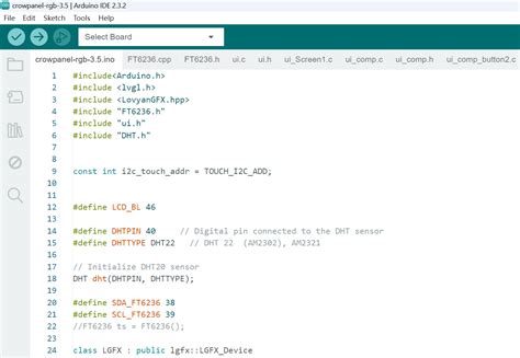Crowpanel Esp32 Terminal Rgb With Arduino Ide Elecrow Wiki