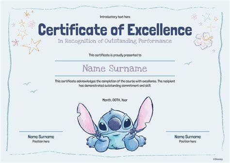 Stitch Certificate Presentation