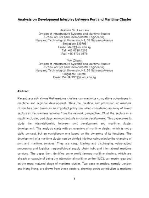 Pdf Maritime Cluster Types Dokumen Tips