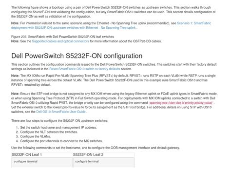 Scenario 3 Smartfabric Deployment With S5232f On Upstream Switches With Legacy Ethernet Uplink