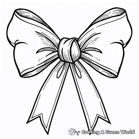 Bows Coloring Pages Free And Printable