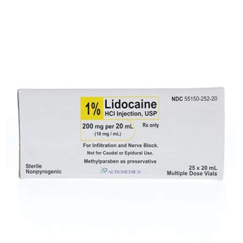 Lidocaine Hcl Injection Multiple Dose Vial Suprememed