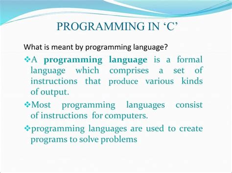 C Programming Ppt
