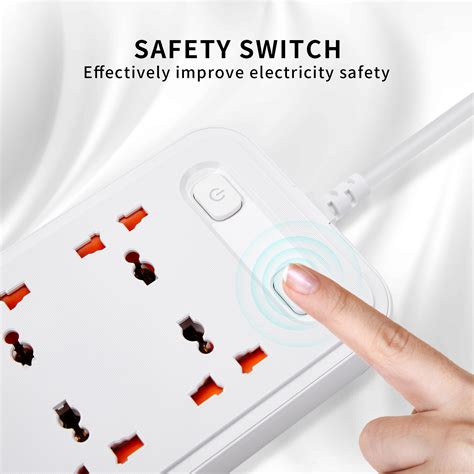 Power Outlet Strip 6 Way Universal Multi Socket Au Plug With Usb Type C Ports Fast Charging