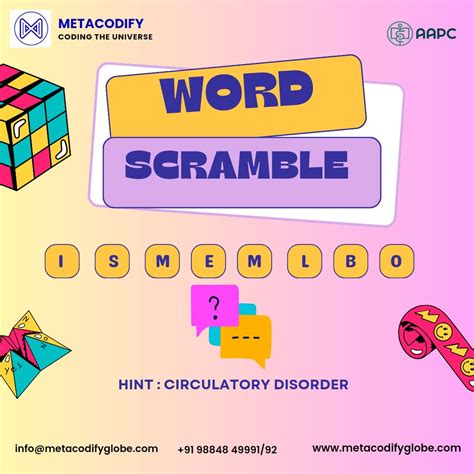Metacodify On Linkedin Medicalcoding Wordscramble Quiztime