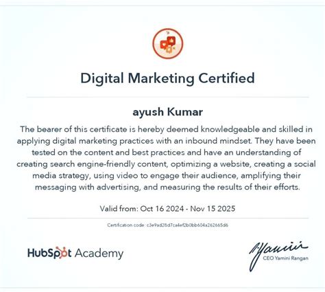 Ayush Raj On Linkedin Digitalmarketing Hubspotacademy Continuouslearning Marketingstrategy