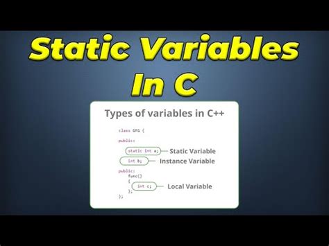 Static Variables In C Programming Language YouTube