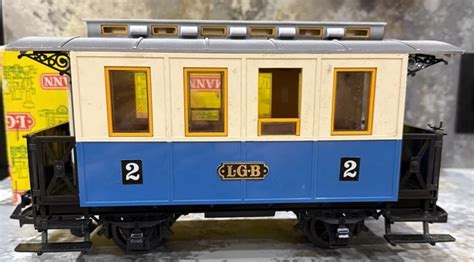 Lgb Garden Railway G Gauge 3012 Passenger Coach Blue Beige £6000