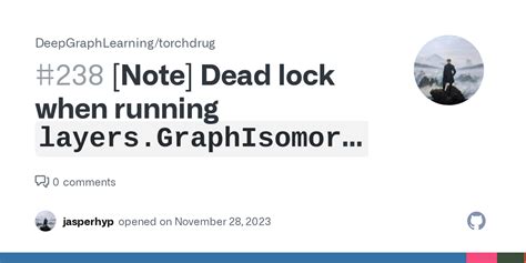 [note] dead lock when running `layers graphisomorphismconv` issue