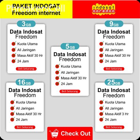 Jual Paket Internet Indosat Data Freedom Shopee Indonesia