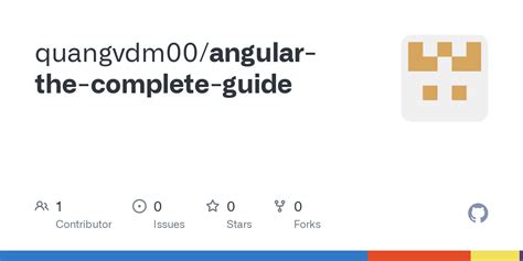 Github Quangvdm Angular The Complete Guide