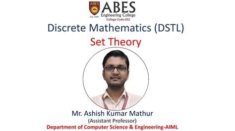 Set Theory Discrete Mathematics Abes Engineering College Ghaziabad Youtube