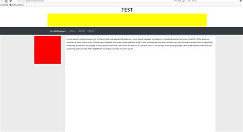 Html Laravel Website With Boostrap4 Fouc On Pages Using Container