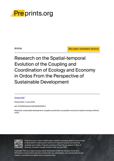 Pdf Research On The Spatial Temporal Evolution Of The Coupling And