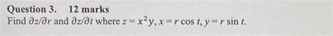 solved question 3 12 marks find əz ər and Əz at where z