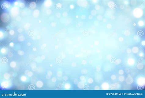 Sky Blue Bokeh Soft Light Abstract Background Vector Eps 10 Illustration Bokeh Particles Stock