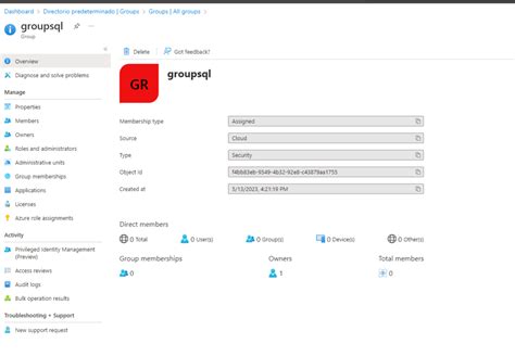 Configurar Azure Active Directory En Azure Sql Server