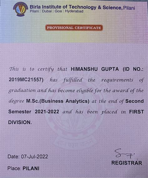 Himanshu Gupta On Linkedin Masters Businessanalytics Bitspilani