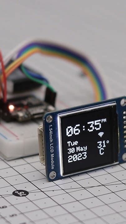 How I Build This Tiny Desk Clock With Weather Station Diyprojects Diy Arduino Shorts Youtube