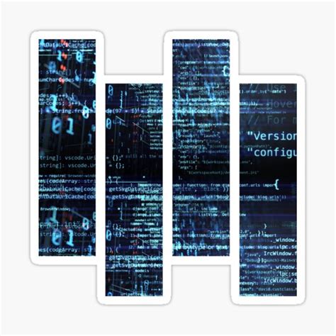 Binary Code Coder Software Developer And Web Developer Sticker For