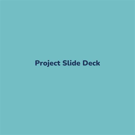 Project Slide Deck Climas