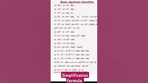 Simplification Formula Youtube