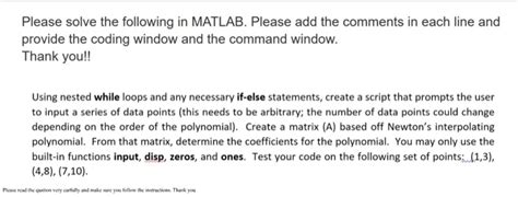 Solved Using Nested While Loops And Any Necessary If Else