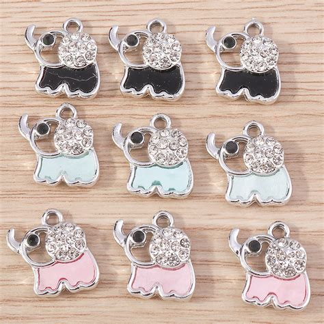 Badu Bg 10 бр Елегантни кристални любовни сърца цветя пеперуди талисмани за изработка на