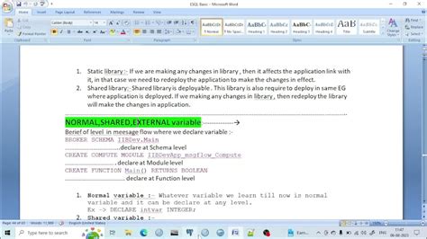 variable in esql normal variable ibm integration bus iib ace esql iib ibm middleware