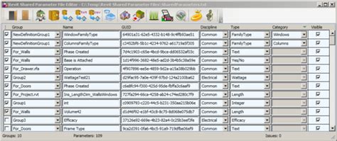 Revit Shared Parameter File Editor Separate Chosen Shared Parameters