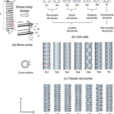 Pdf A Novel Auxetic Structure Based Bone Screw Design Tensile