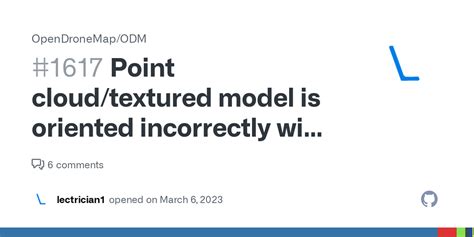 point cloud textured model is oriented incorrectly with ground level