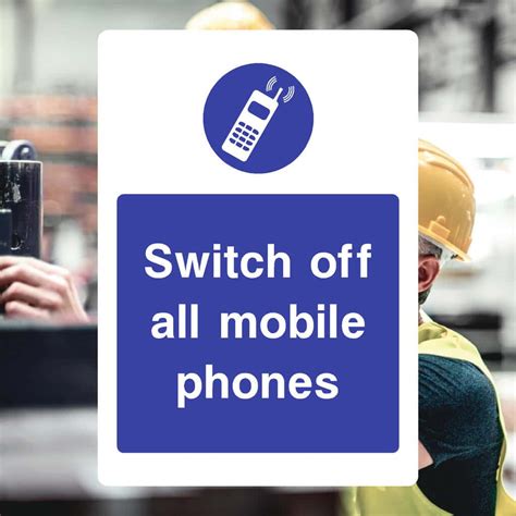 Switch Off Mobile Phones Sign Mandatory Safety Notice
