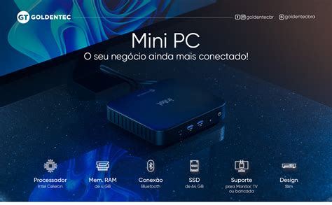 Mini Pc Dual Core Gb Gb Windows Home Goldentec Lojagoldentec