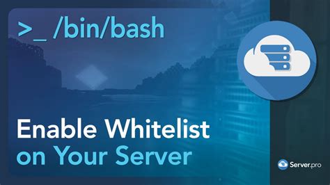 How To Enable And Use The Whitelist On Your Server Minecraft Java Youtube