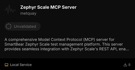 Zephyr Scale Mcp Server Mcp Servers · Lobehub