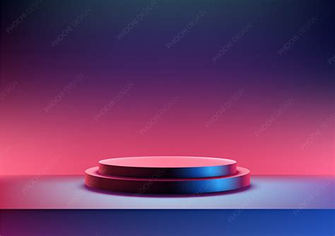 Modern 3d Vibrant Two Tiered Podium Graphic By Phochi · Creative Fabrica