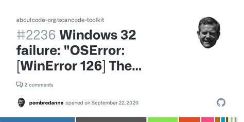 Windows Failure OSError WinError The Specified Module Could Not Be Found During