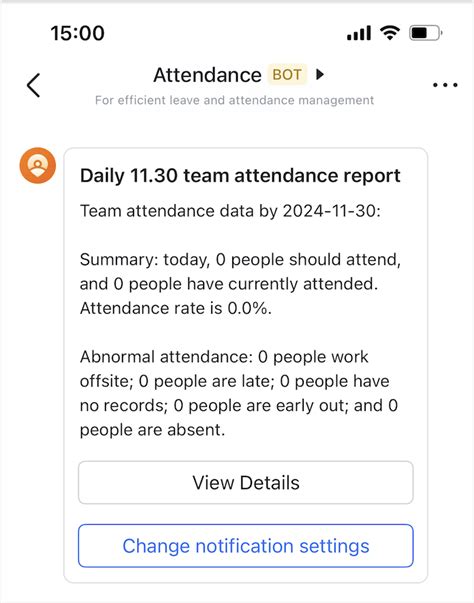 Admin Receive Automatic Attendance Report Of Attendance Groups