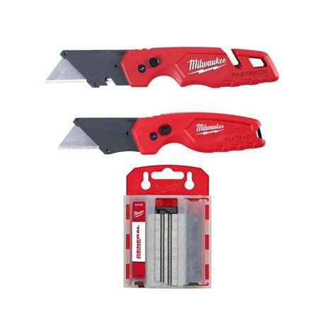 Milwaukee General Purpose Utility Blades With Fastback Folding Utility