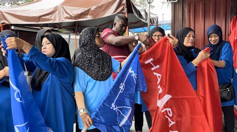 Pemasangan Bendera Parti Di Kampung Melayu Bukti Perpaduan