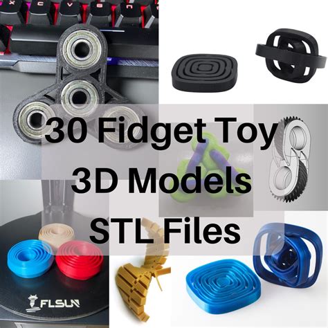 30 Fidget Toy Stl Files 3d Printing Files 30 3d Models 3d